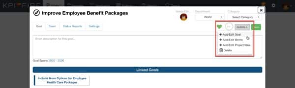 X Matrix Template: Strategic Planning Feature - KPI Fire
