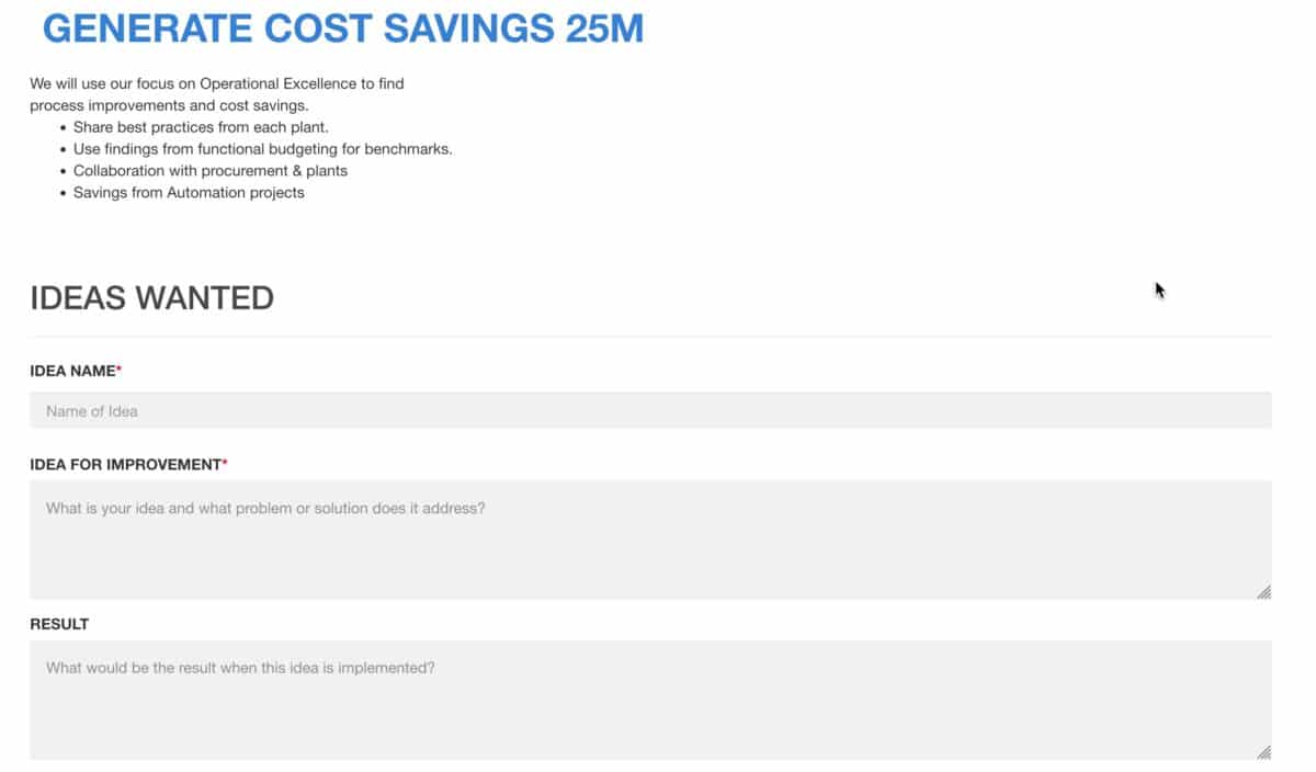 Manage Cost Savings Initiative Portfolio - KPI Fire