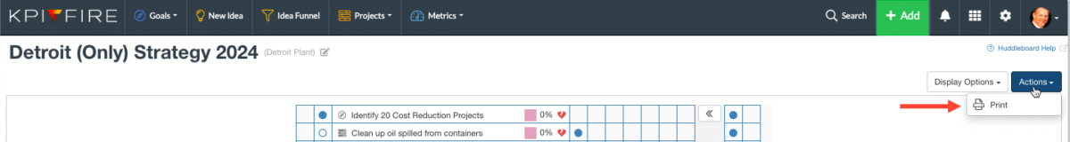 xMatrix Help - KPI Fire
