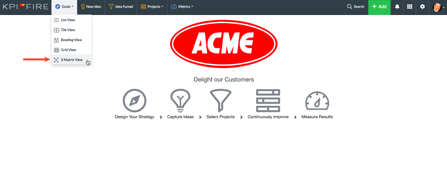 xMatrix Help - KPI Fire