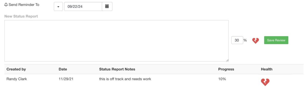 Goal Feature Help - KPI Fire